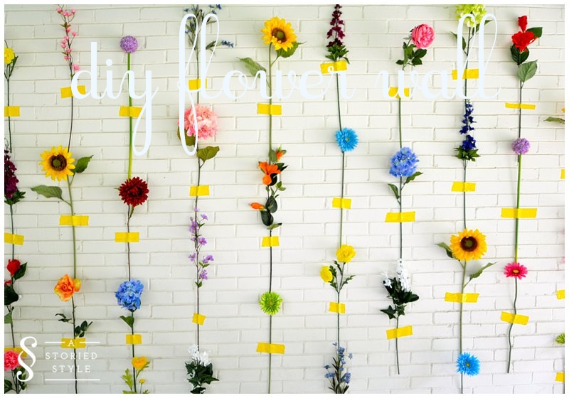Diy Flower Wall A Storied Style
